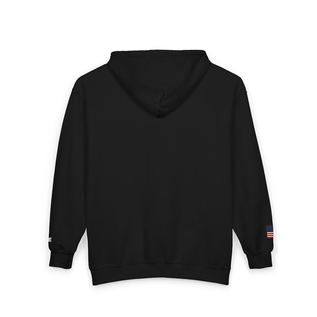 Embroidered Zip Hoodie — "Radical Leftist Scum" Full-Zip Sweatshirt, w ...